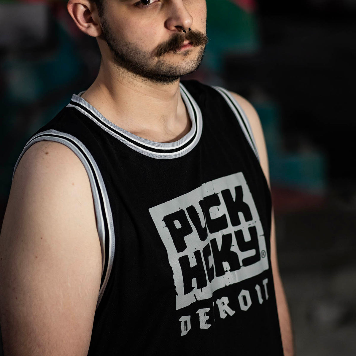 PUCK HCKY 'DETROIT' BASKETBALL JERSEY